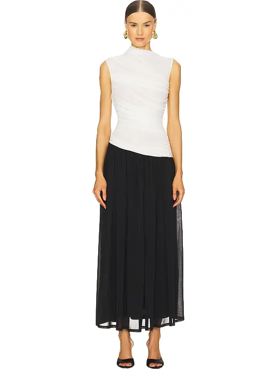 NICHOLAS Odila Dress - Ivory & Black