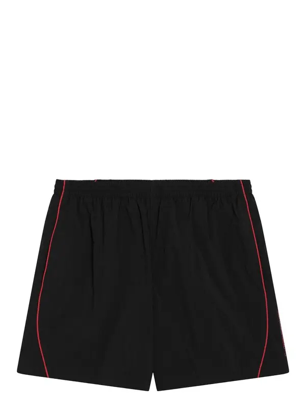 Balenciaga Technical Fabric Shorts With Logo - Black