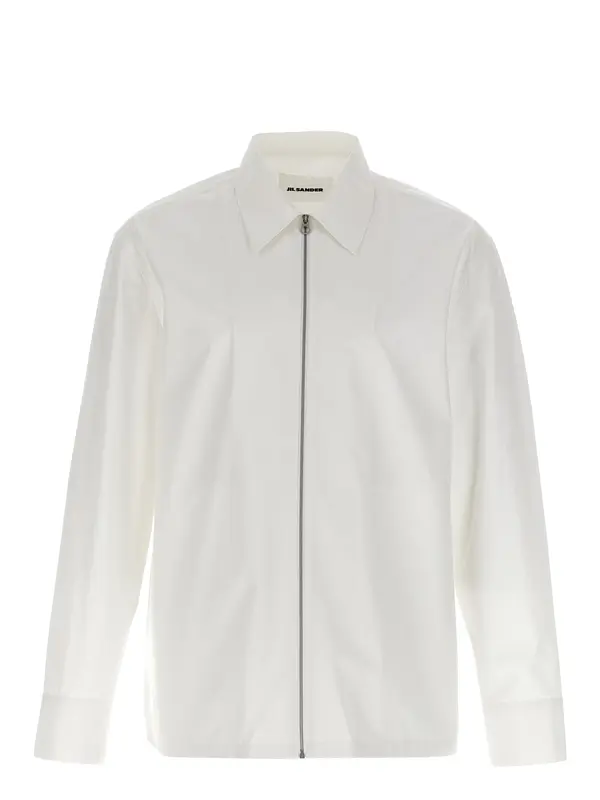 JIL SANDER Zip Shirt - White