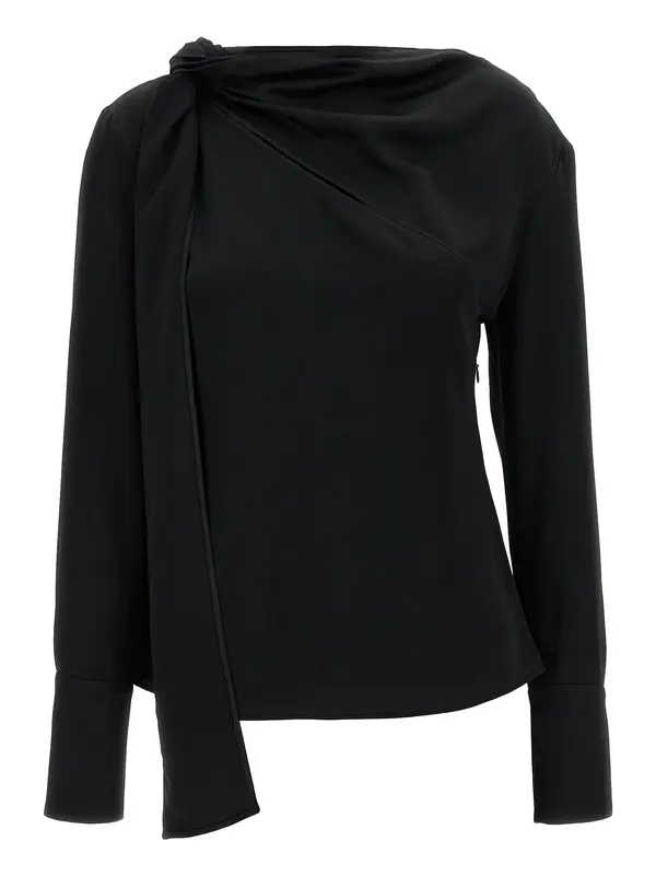 Givenchy Viscose Blend Blouse - Black