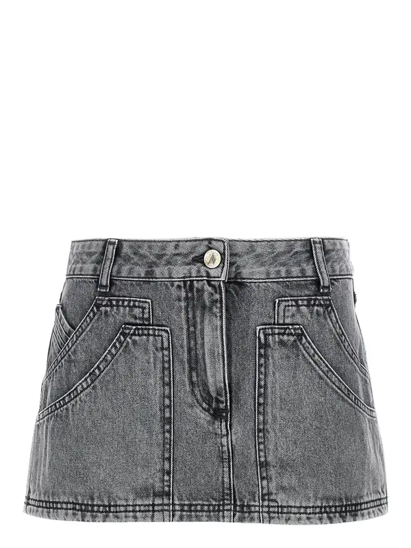 Attico Multipocket Mini Skirt - Gray