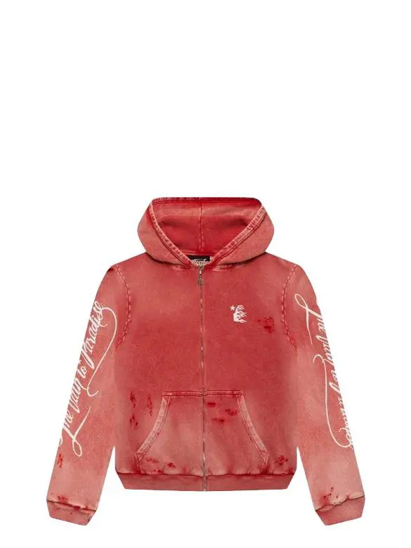 HELLSTAR Path To Paradise Zip-up - Red