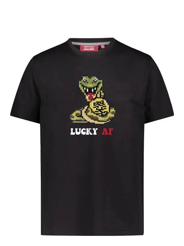 MOSTLY HEARD RARELY SEEN Lucky Af Cotton T-shirt - Black