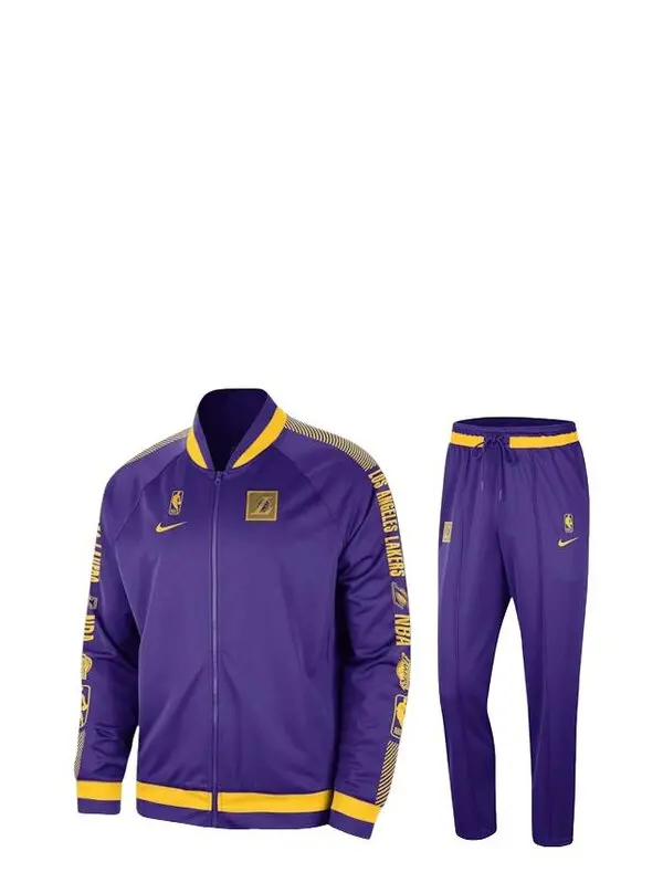Nike Nba Lakers Starting 5 Courtside Tracksuit - Purple/yellow