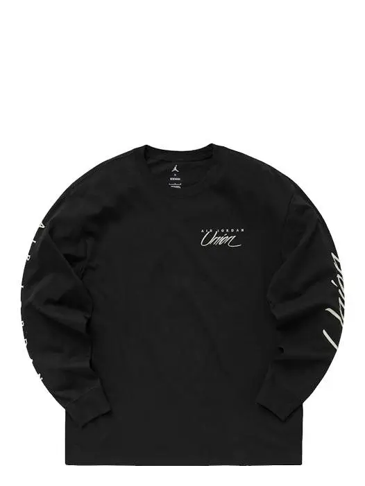 JORDAN Union Long Sleeve T-shirt - Black/white
