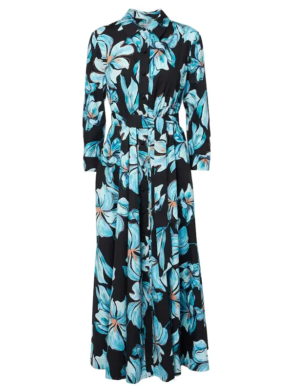 Diane Von Furstenberg Blaine Floral Cotton Maxi Dress - Multicoloured