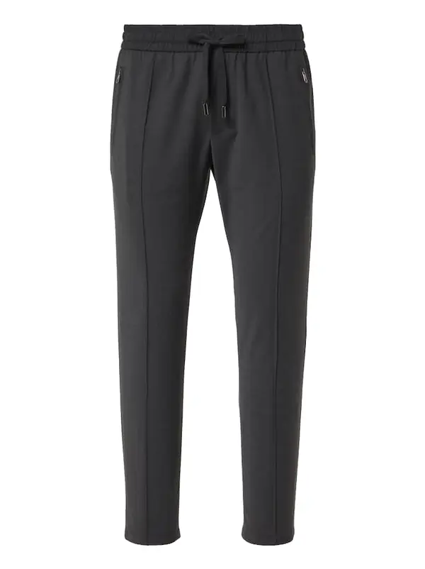 Dolce & Gabbana Wool-blend Straight Trousers - Grey