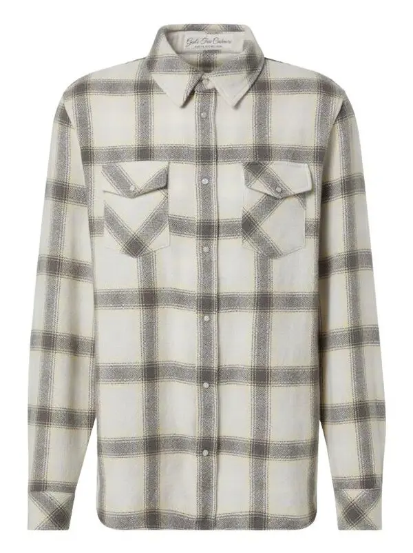 GOD'S TRUE CASHMERE True Cashmere Moon Plaid Cashmere Shirt - Multicoloured