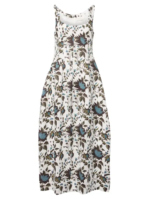 Faithfull The Brand Printed Maxi Dress - Grey