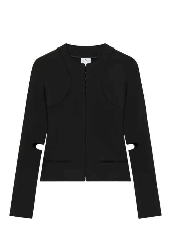 COURREGES Scuba Fitted Jacket - Black