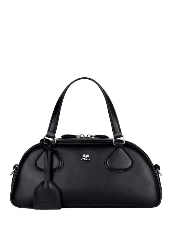 COURREGES Friday Bowling Shoulder Bag - Black