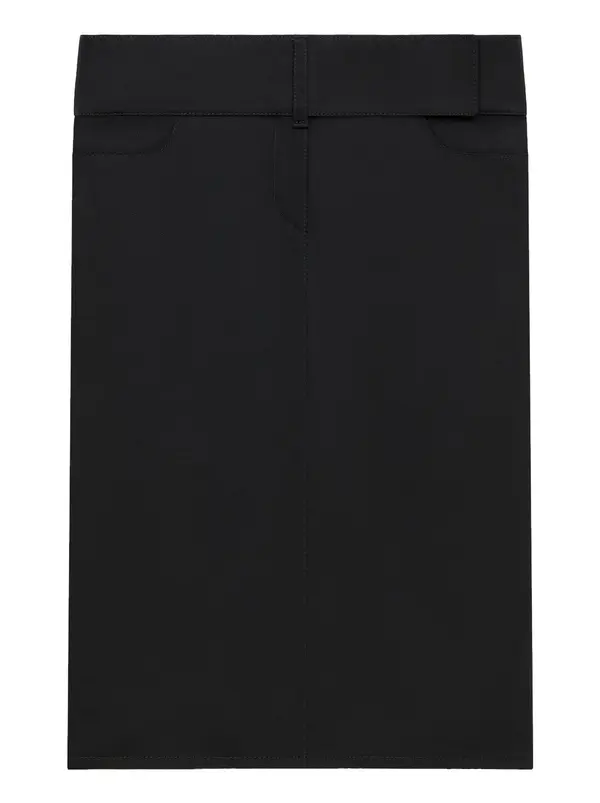 COURREGES Belted Midi Skirt - Black