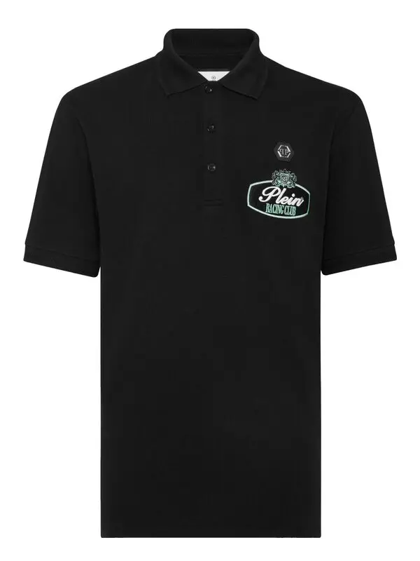 Philipp Plein Racing Club Polo Shirt - Black