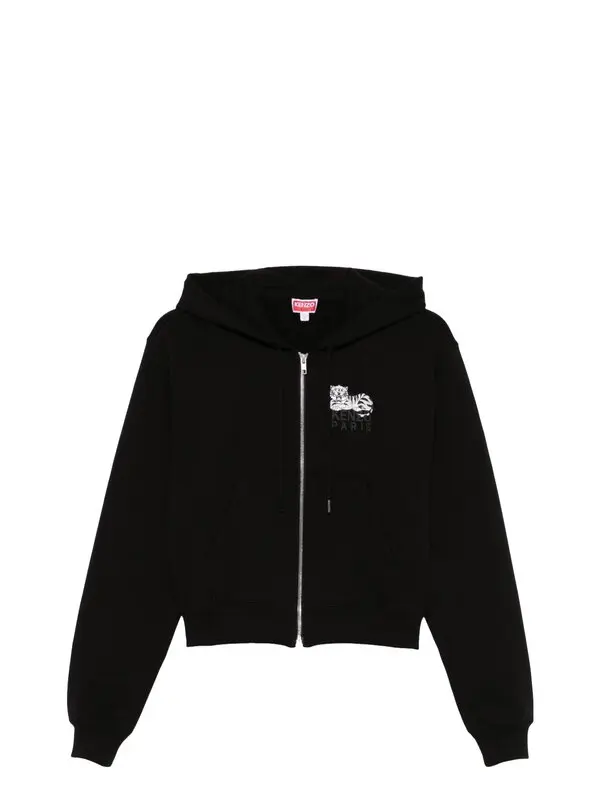 Kenzo Logo-print Hoodie - Black