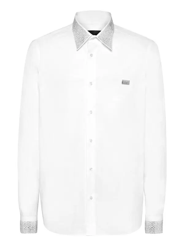 Philipp Plein Crystal-embellished Shirt - White