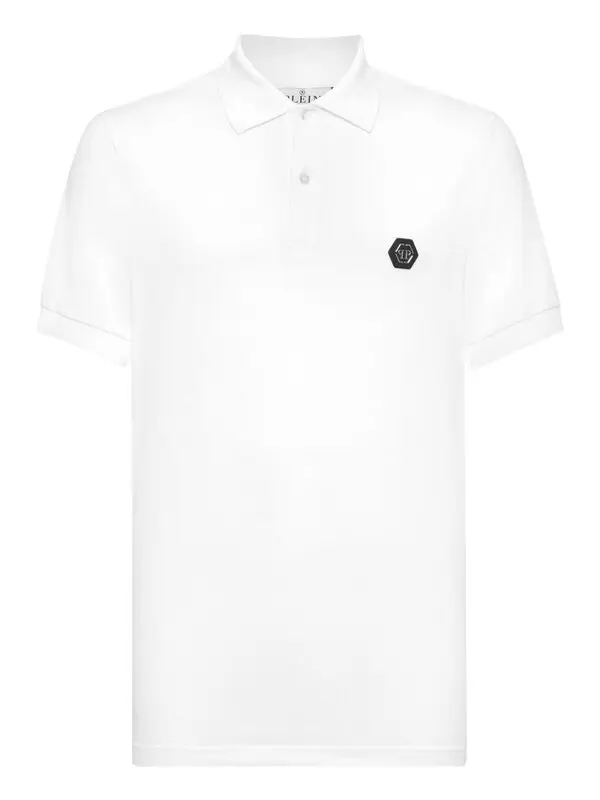 Philipp Plein Skull & Bones Polo Shirt - White