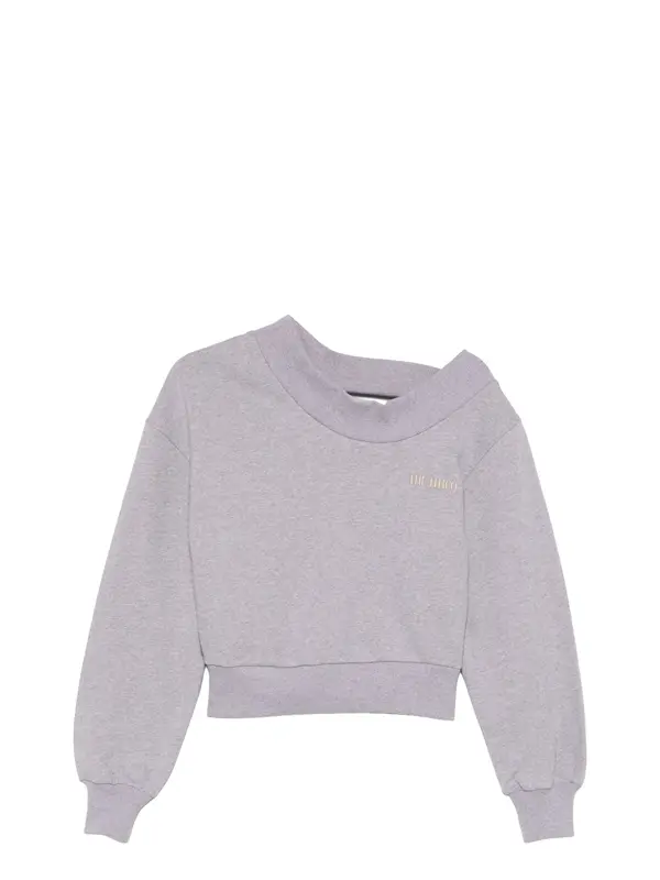 Attico Mélange-effect Sweatshirt - Grey