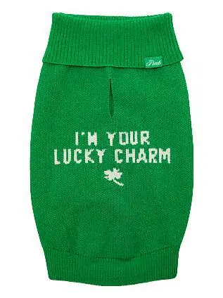 Pink Pet Sweater - Green