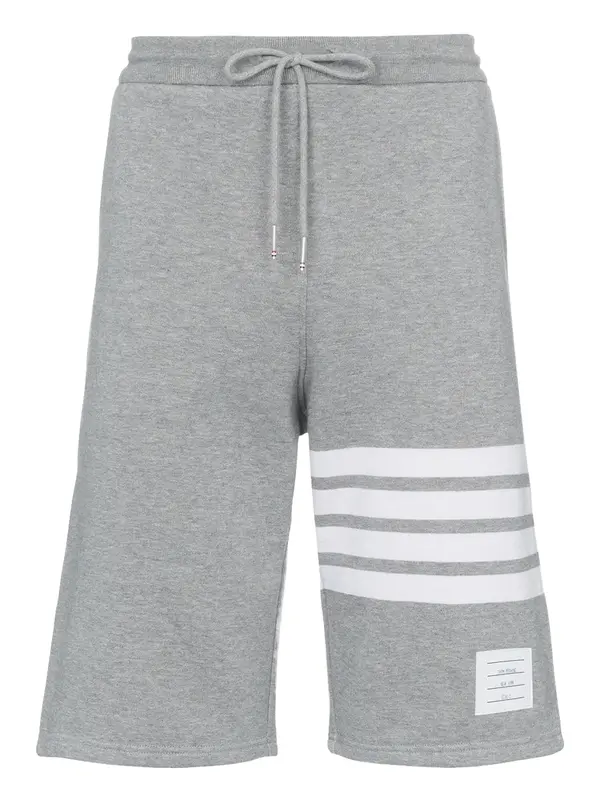 Thom Browne 4-bar Jersey Shorts - Light Grey