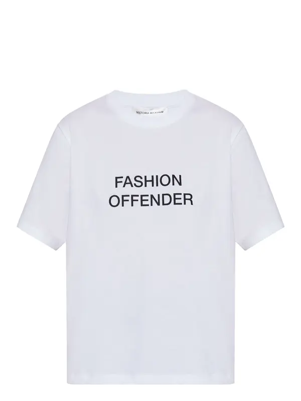 Victoria Beckham Fashion Offender T-shirt - White