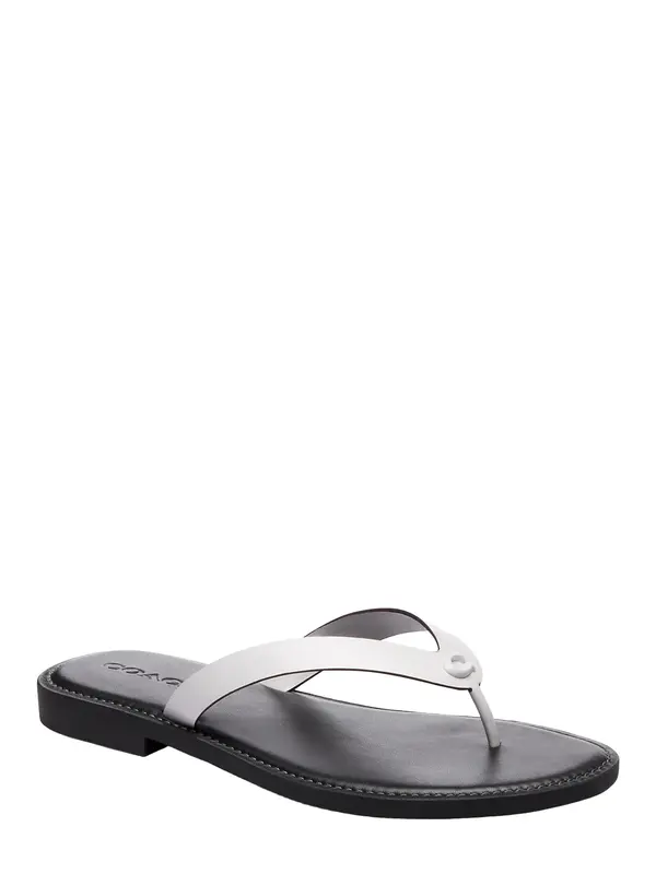 Coach Brianna Flip Flop - Optic White