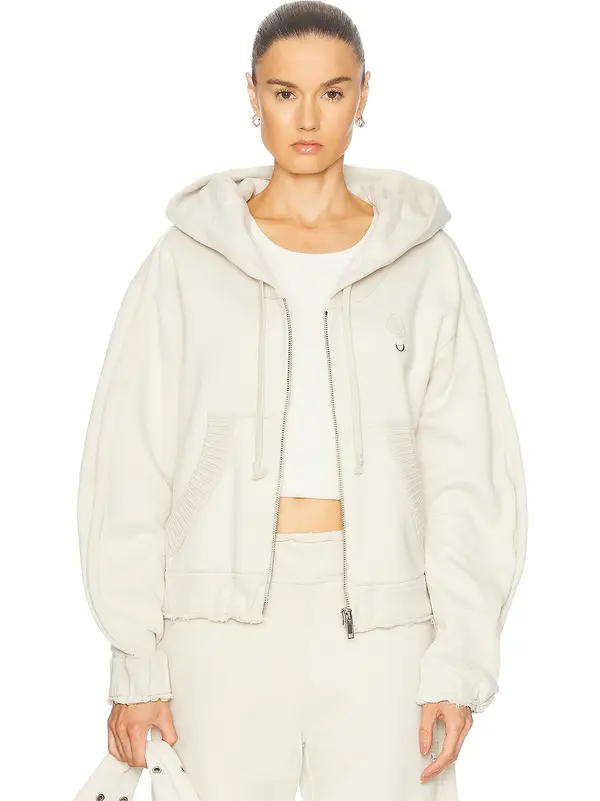 Moncler X Willow Smith Zip Up Jacket - Cream