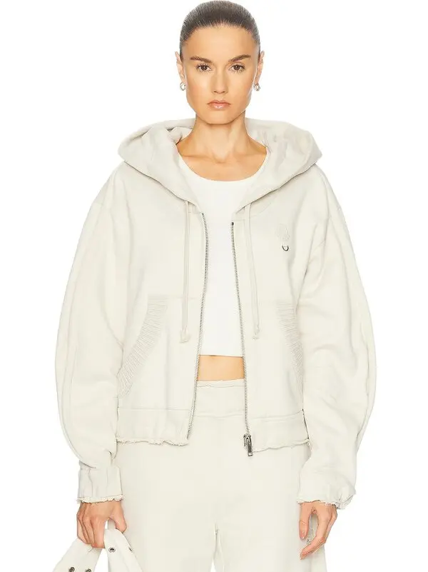 Moncler X Willow Smith Zip Up Jacket - Cream