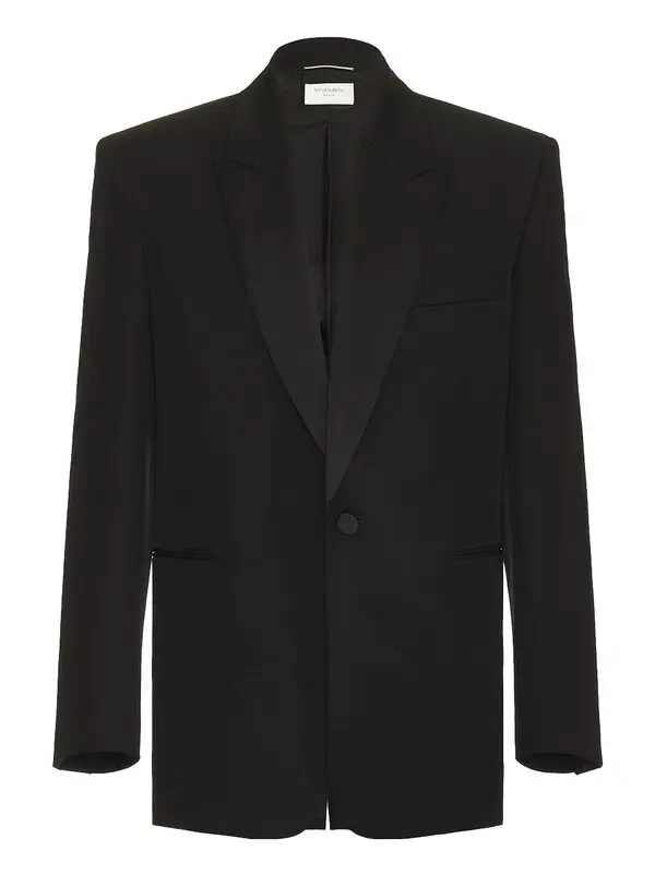 Saint Laurent Tuxedo Blazer - Black