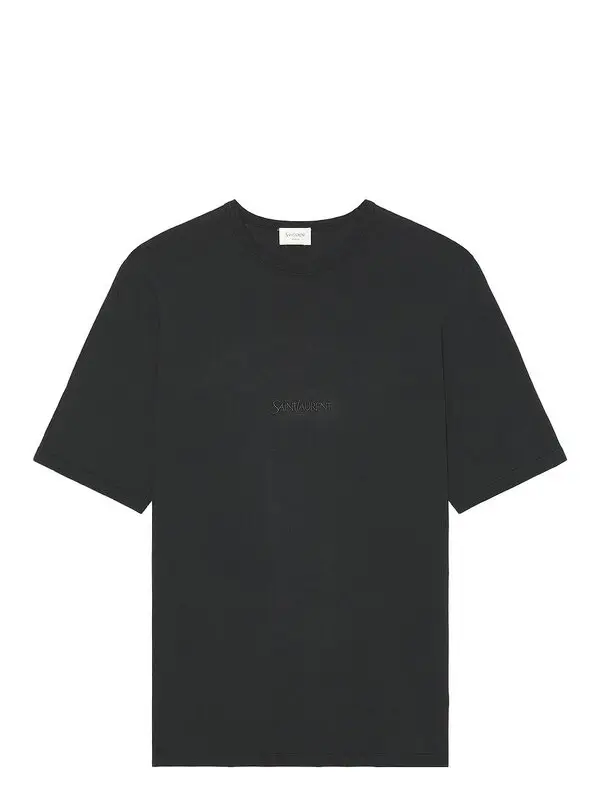 Saint Laurent Short Sleeve Tee - Black