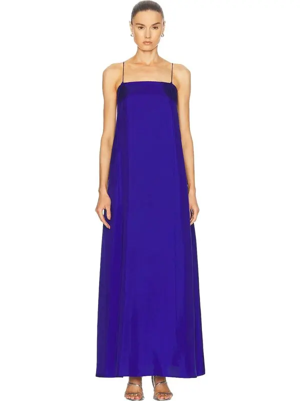 RÓHE Silk Tank Dress - Electric Blue