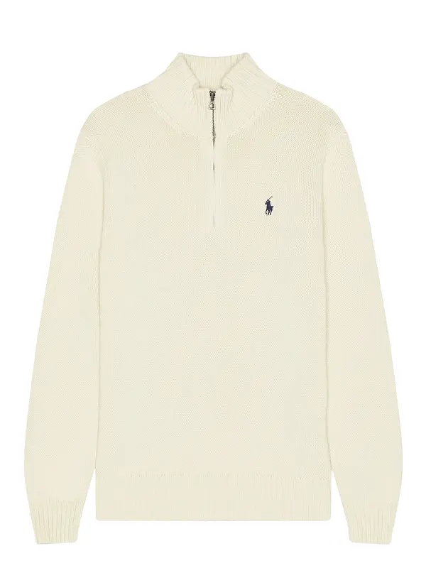 Polo Ralph Lauren Shaker 1/2 Zip Sweater - Andover Cream