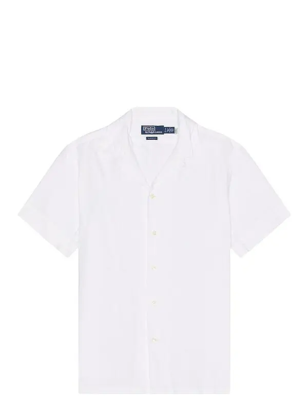 Polo Ralph Lauren Andy Camp Shirt In White - Ceramic White