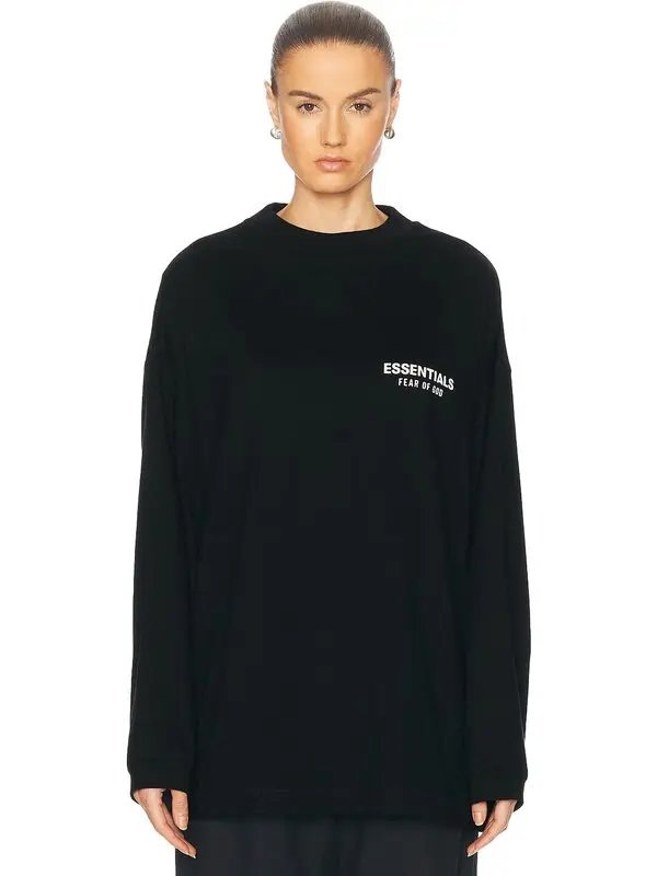 Fear Of God Jersey Long Sleeve T-shirt - Black
