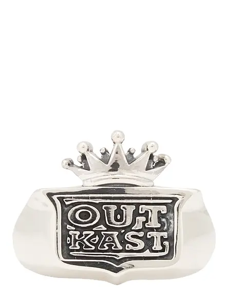 MAPLE X Outkast Logo Signet Ring - Silver 925