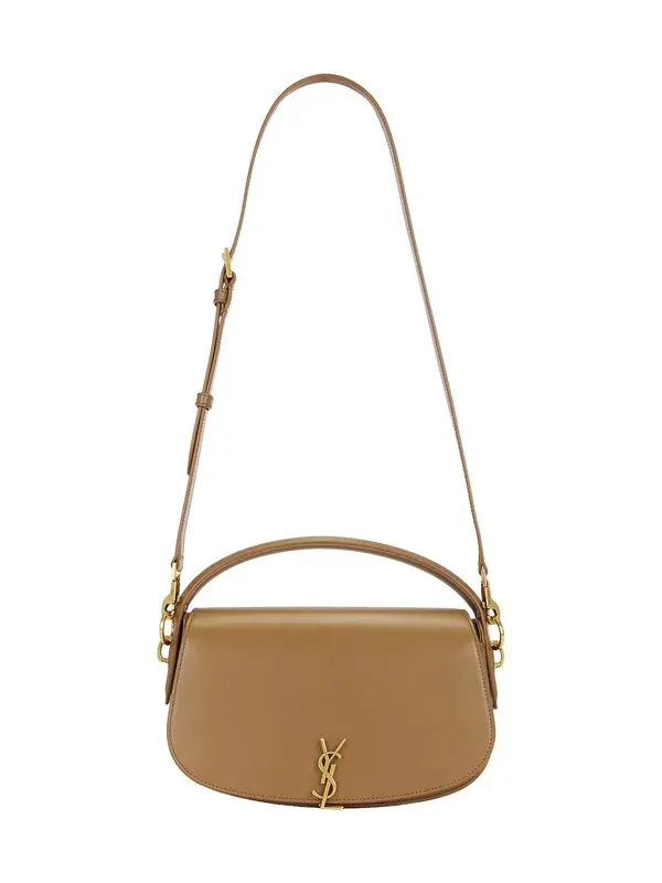 Saint Laurent Voltaire Shoulder Bag - Dark Cork