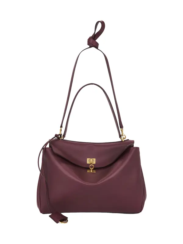 Balenciaga Rodeo Medium Top Handle Bag - Dark Burgundy