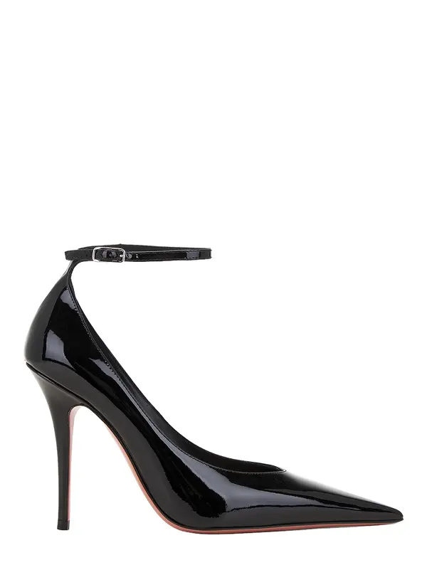 Amina Muaddi Anok 105 Patent Pump - Black