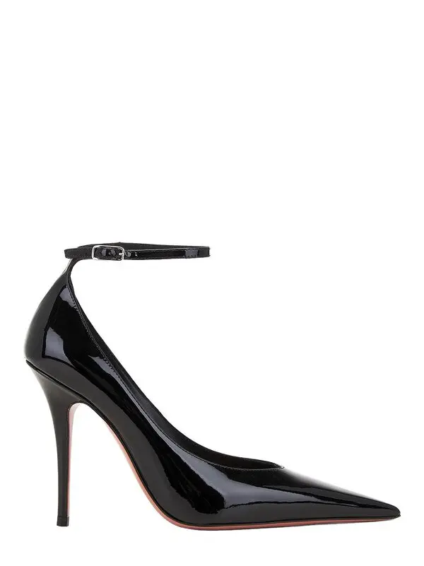Amina Muaddi Anok 105 Patent Pump - Black