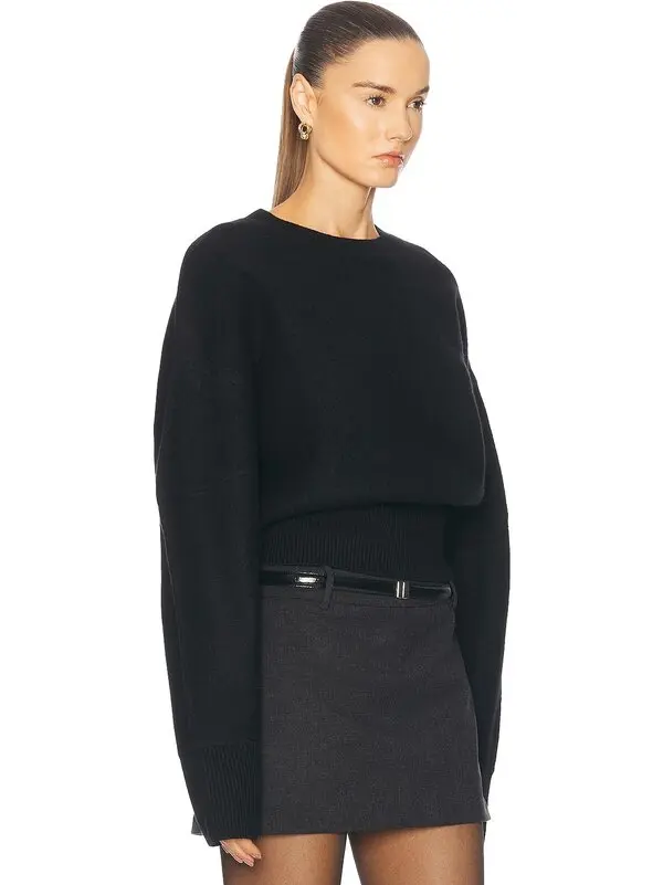 EAVES Arlet Crewneck Sweater - Black
