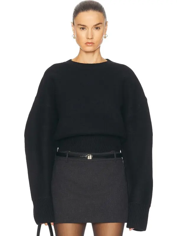 EAVES Arlet Crewneck Sweater - Black