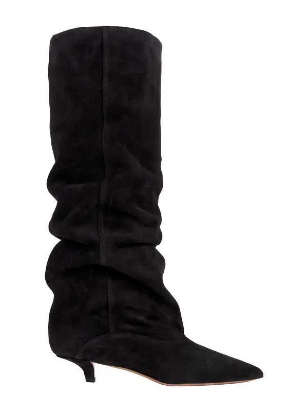 Paris Texas Ines 35 Heel Boots - Off Black
