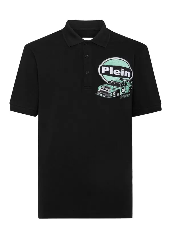 Philipp Plein Cars Racing Polo Shirt - Black