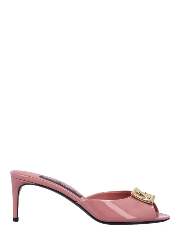 Dolce & Gabbana 70mm Dg Logo Mules - Pink