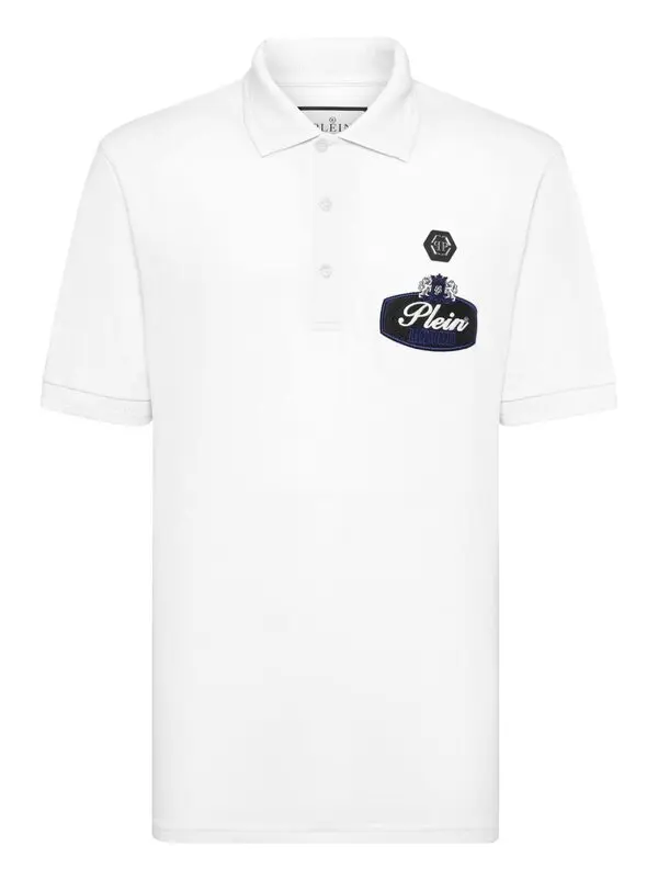 Philipp Plein Racing Club Polo Shirt - White