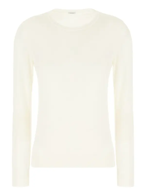 Malo Fine-knit Sweater - White
