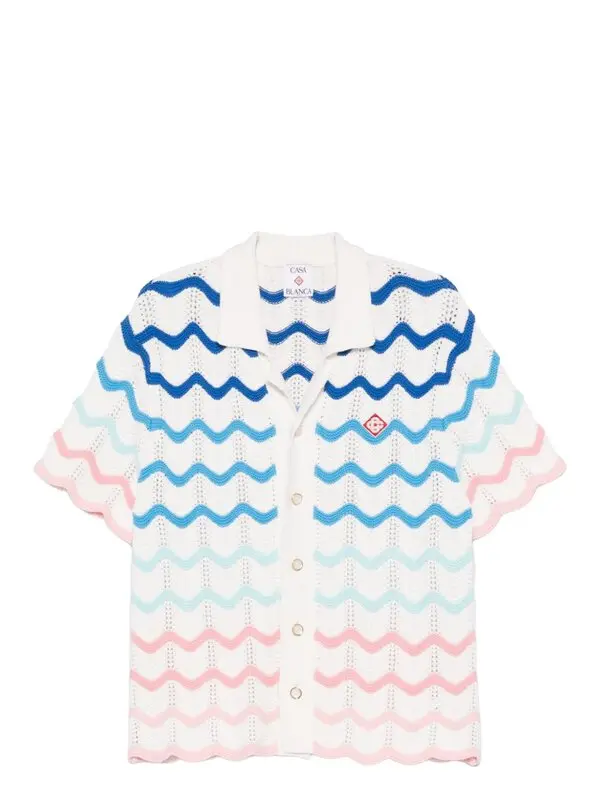 Casablanca Wave Shirt - White