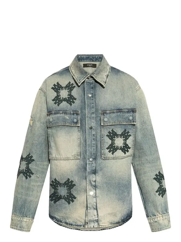 Amiri Logo-print Shirt - Blue