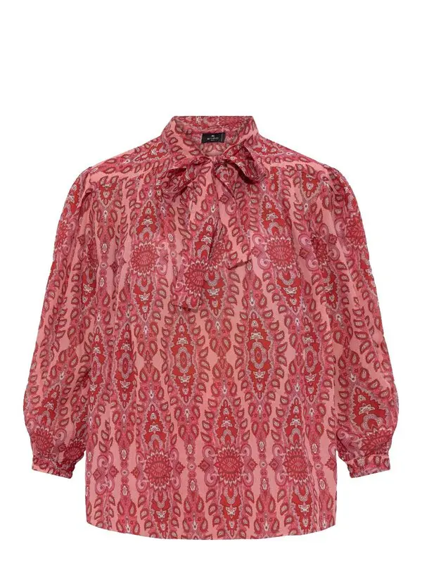 Etro Paisley-print Blouse - Pink