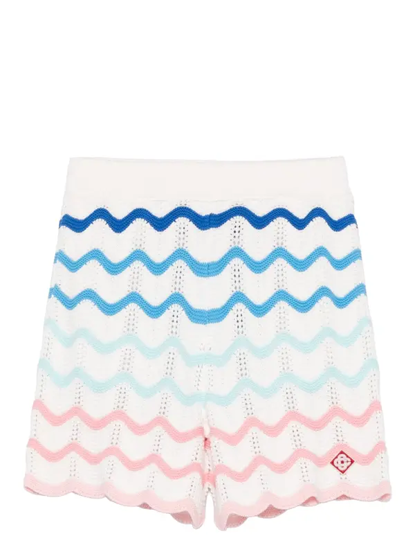 Casablanca Wave Shorts - White