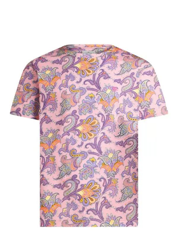 Etro Paisley-print T-shirt - Pink